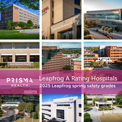 Nine Prisma Health hospitals earn “A” rankings in the Leapfrog Spring ...